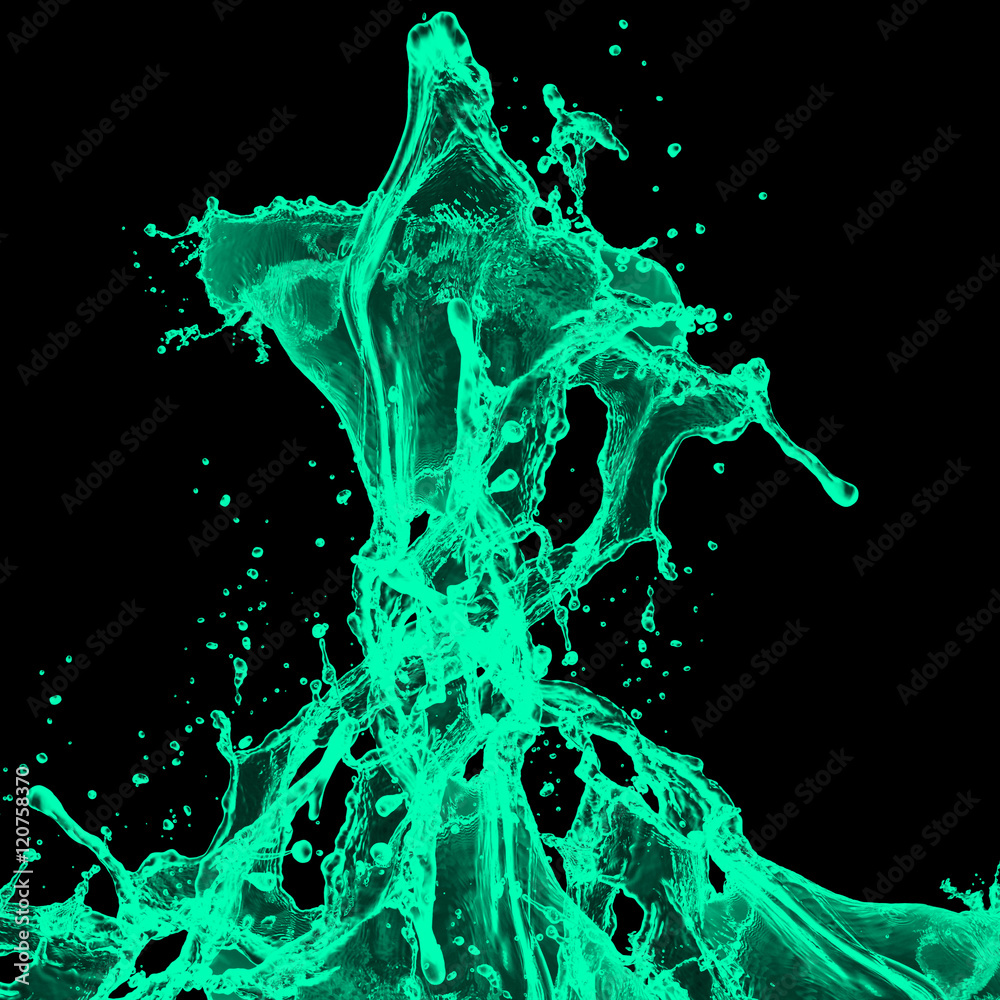 splash on black background. Paint splash for design use. splash paint ...