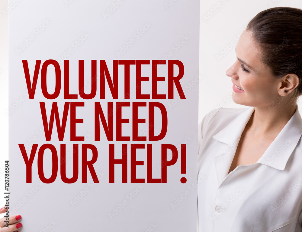 Volunteer We Need Your Help Stock Photo | Adobe Stock