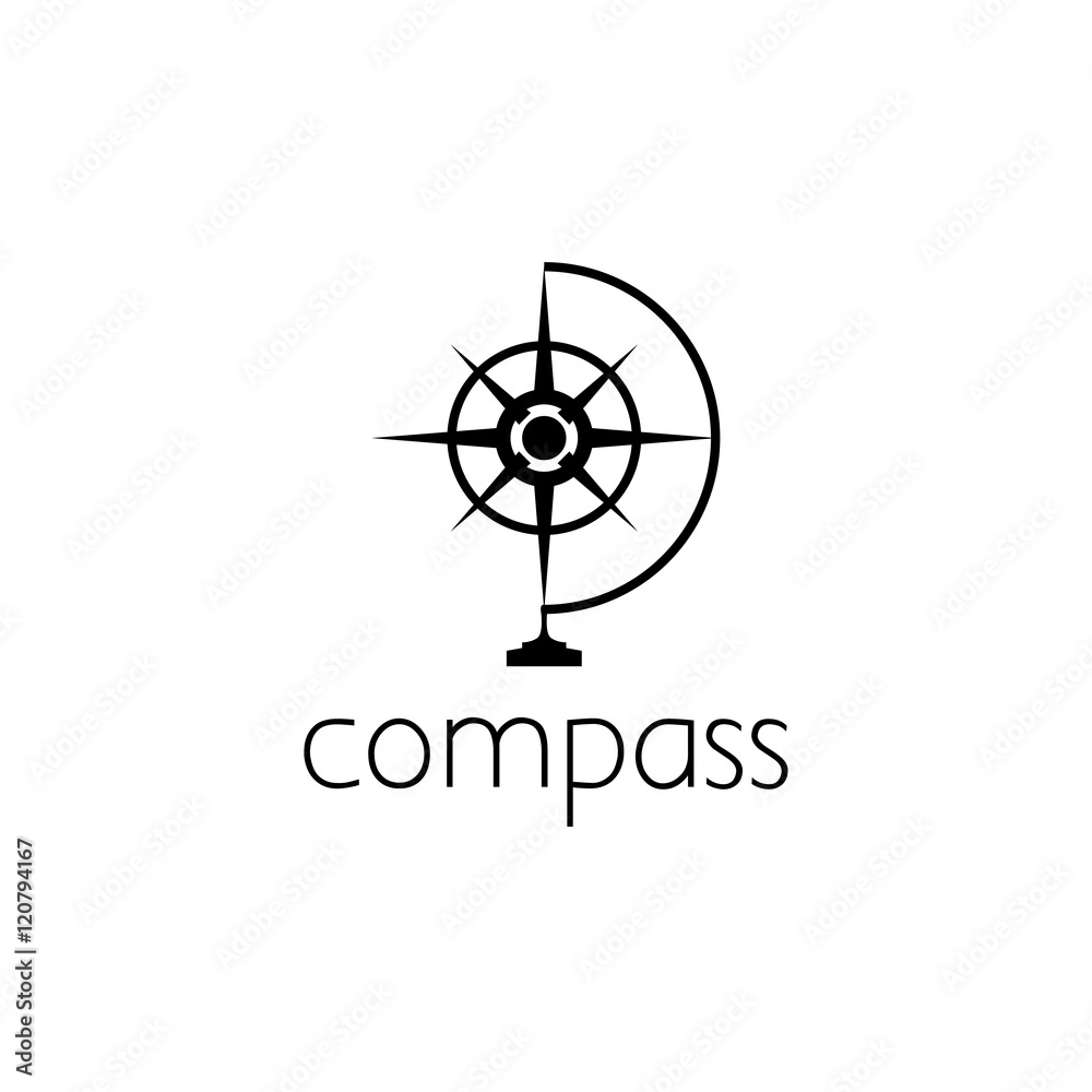 compass logo graphic design concept Stock Vector | Adobe Stock