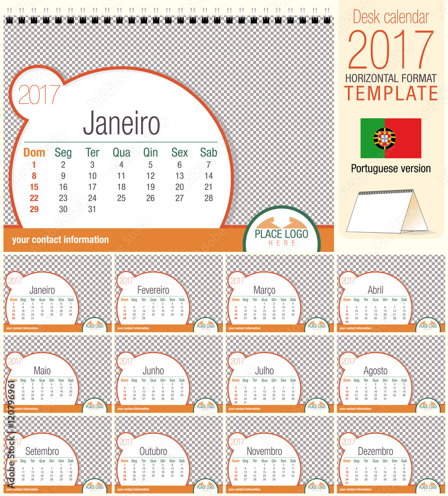 Desk triangle calendar 2017 template. Size: 210mm x 150mm. Format A5 ...