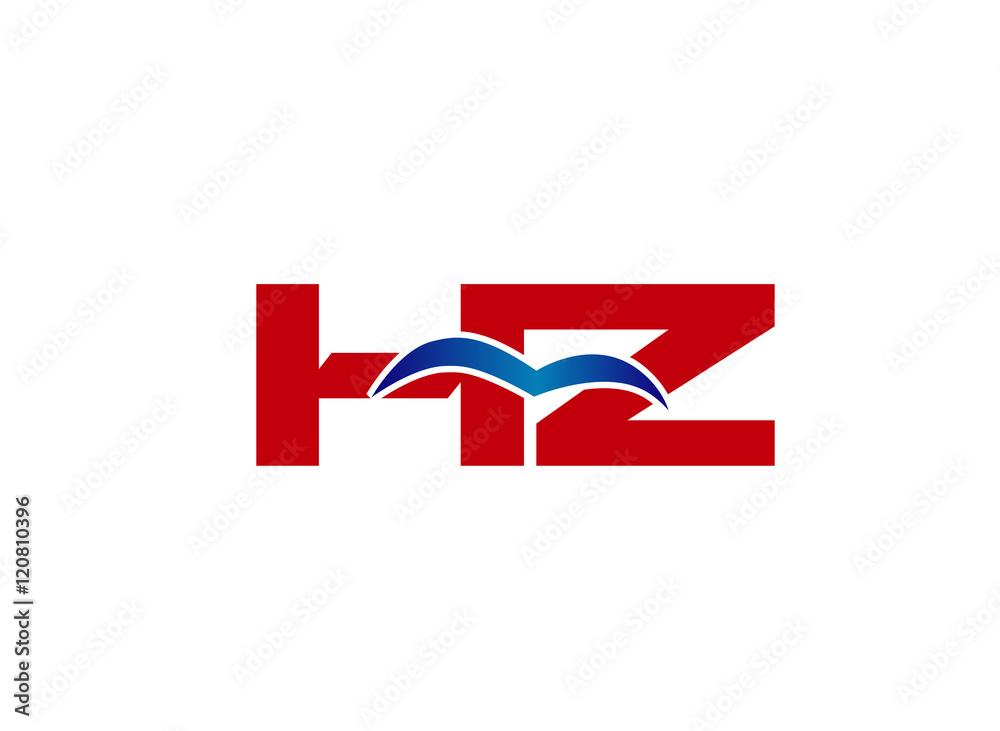 HZ Logo. Vector Graphic Branding Letter Element Stock Vector | Adobe Stock