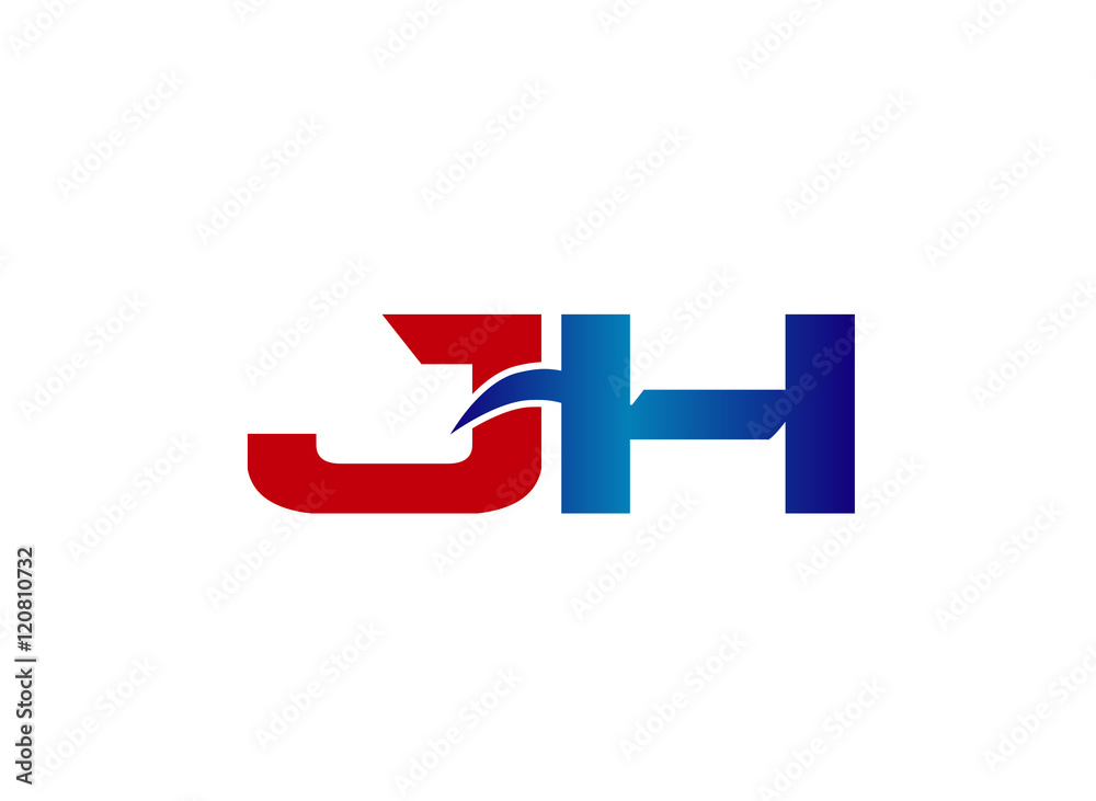 JH Logo. Vector Graphic Branding Letter Element Stock Vector | Adobe Stock