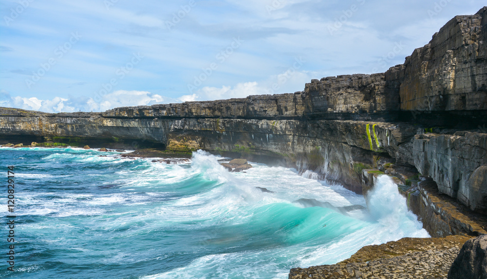 Scenic cliffs of Inishmore, Aran Islands, Ireland Stock Photo | Adobe Stock