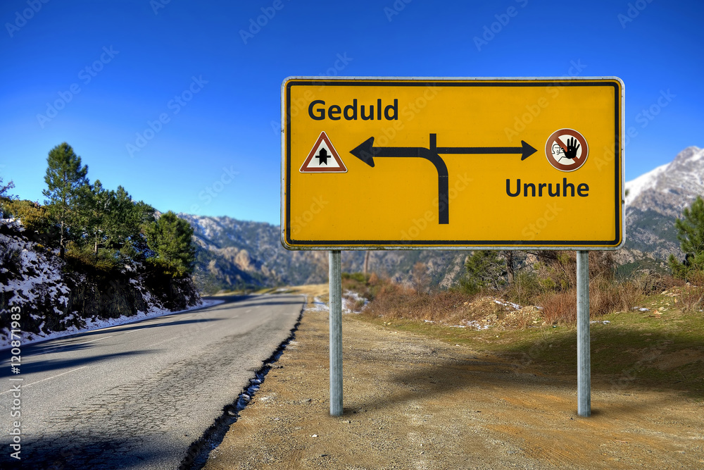 Schild 160 - Geduld Stock-Illustration | Adobe Stock