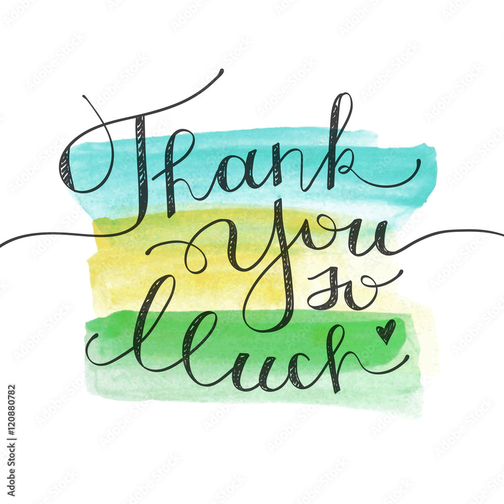thank you so much Stock Vector | Adobe Stock