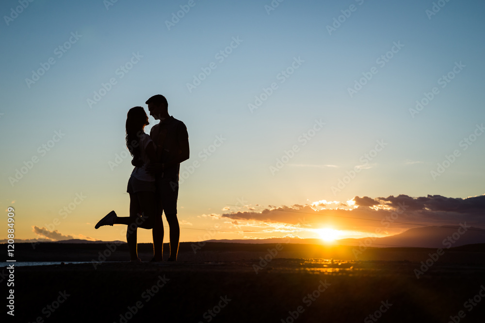 Couples Kissing Shadow