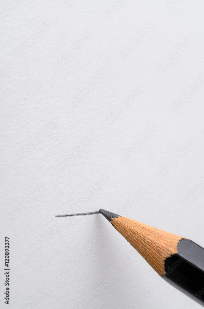 Pencil Drawing a Line Stock Photo | Adobe Stock