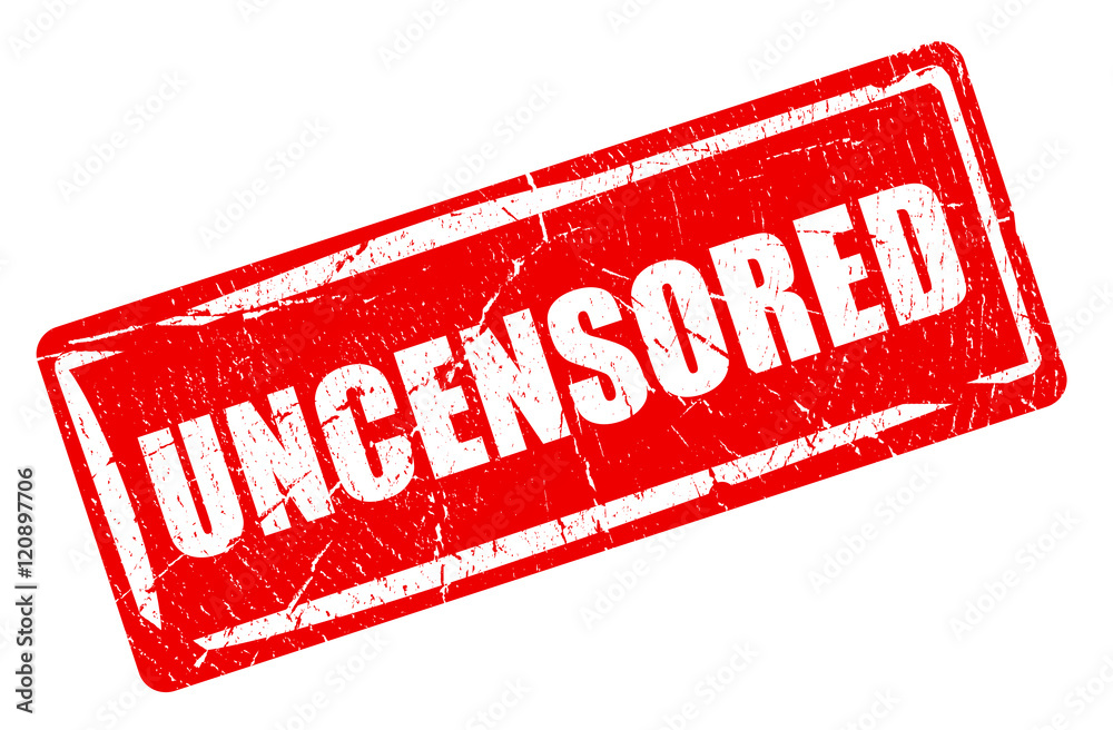 Uncensored content, warning rubber stamp Stock Illustration | Adobe Stock
