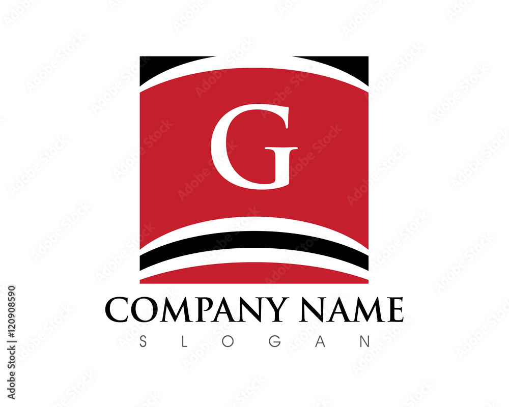 G Letter Square Logo Stock Vector | Adobe Stock