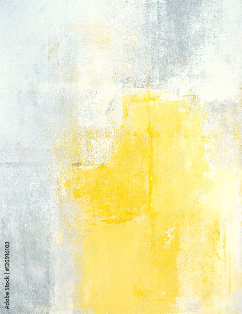 Poster Grey and Yellow Abstract Art Painting – Wall Art | UkPosters