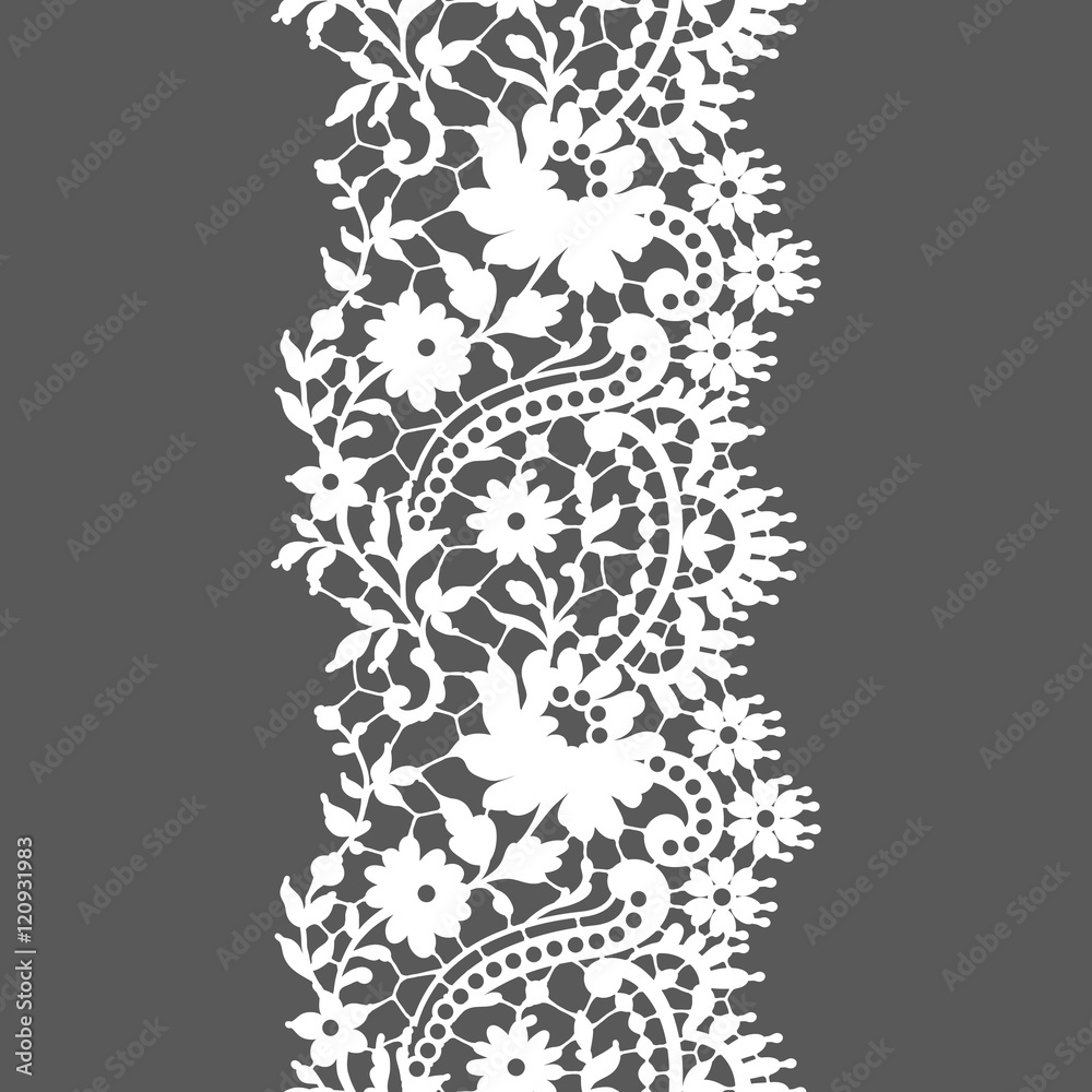 Lace Seamless Pattern Stock Vector | Adobe Stock