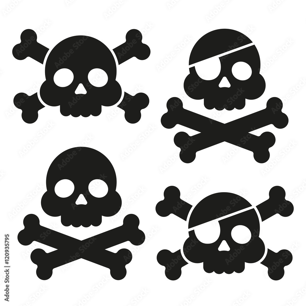 Pirate Skull And Crossbones Vector