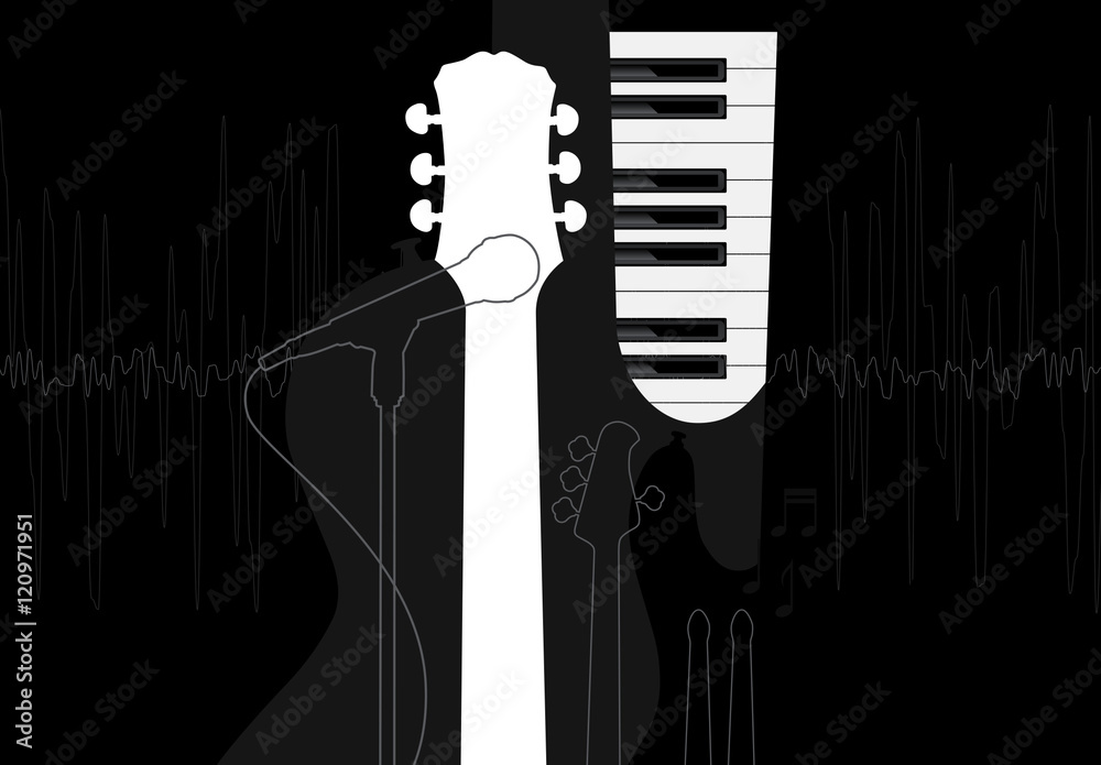 Music Title Graphics Stock Template | Adobe Stock