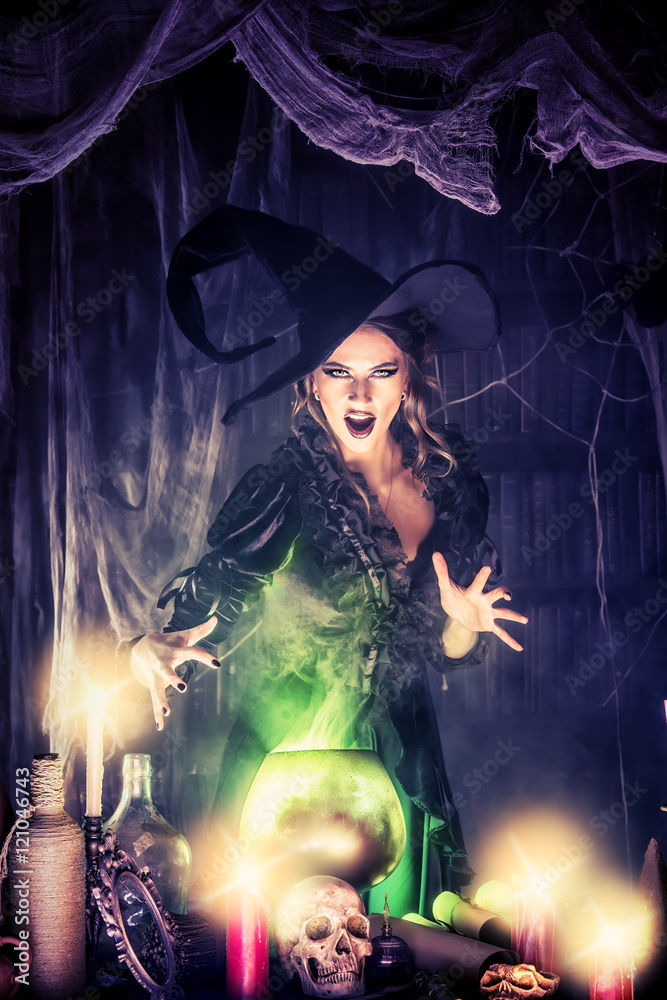 fantasy glam witch Stock-Foto | Adobe Stock