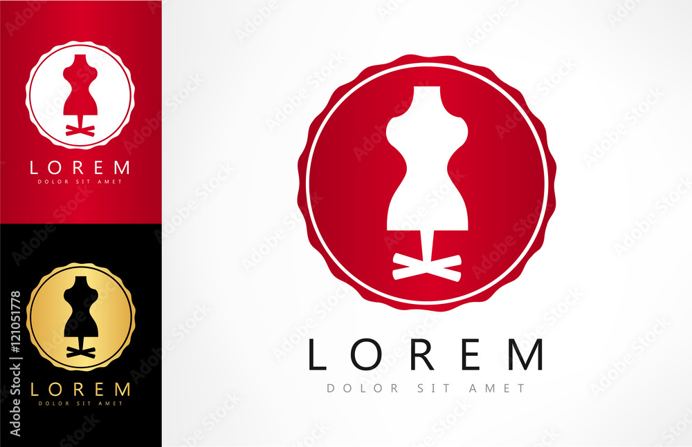 Tailors mannequin vector logo Stock Vector | Adobe Stock
