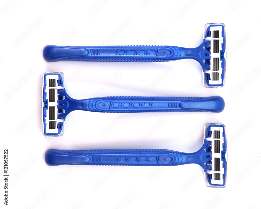 Blue Disposable Razors Stock Photo | Adobe Stock