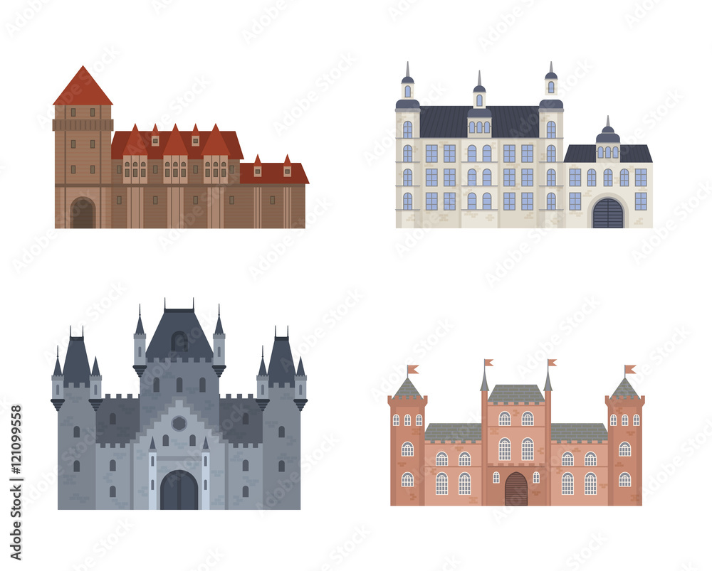 Castle cartoon vector illustration Stock Vector | Adobe Stock