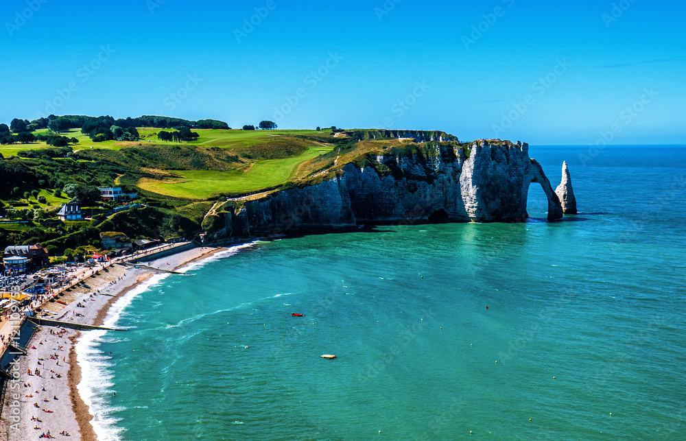 Alabaster Coast in Normandy landscape Stock Photo | Adobe Stock