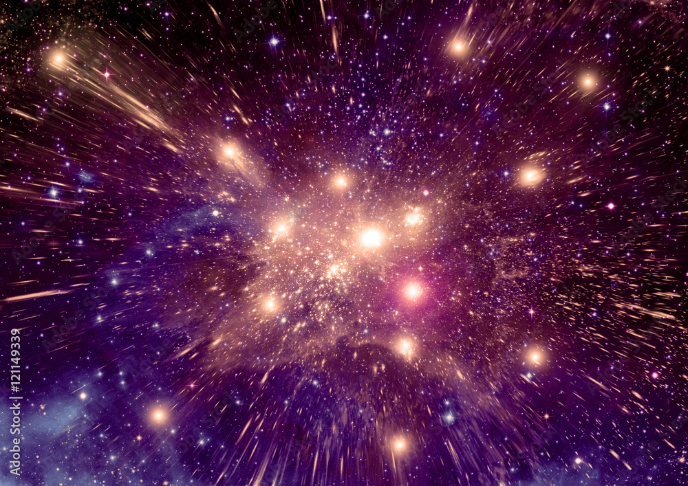 galaxy in a free space Stock Illustration | Adobe Stock