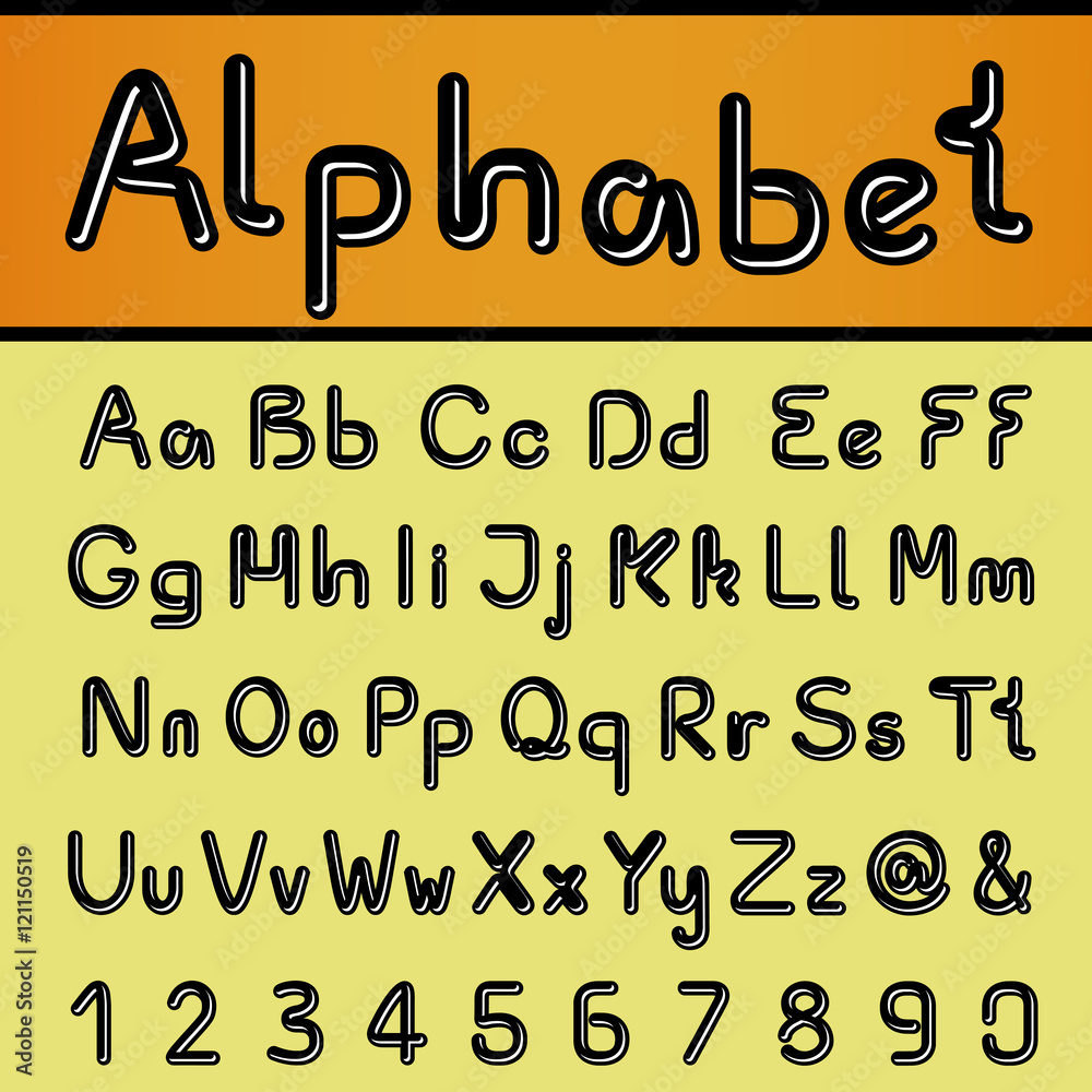 Simple Typography Alphabet