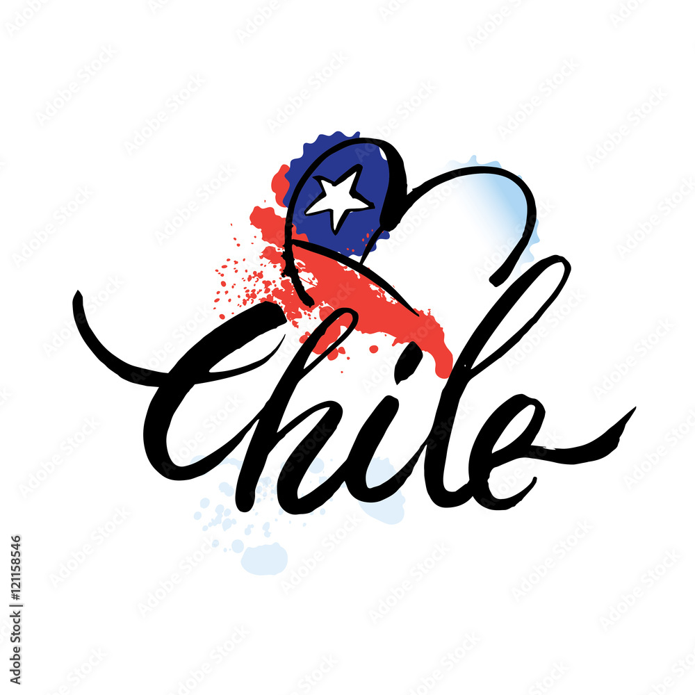 Vector logo Chile, Stock Vector | Adobe Stock