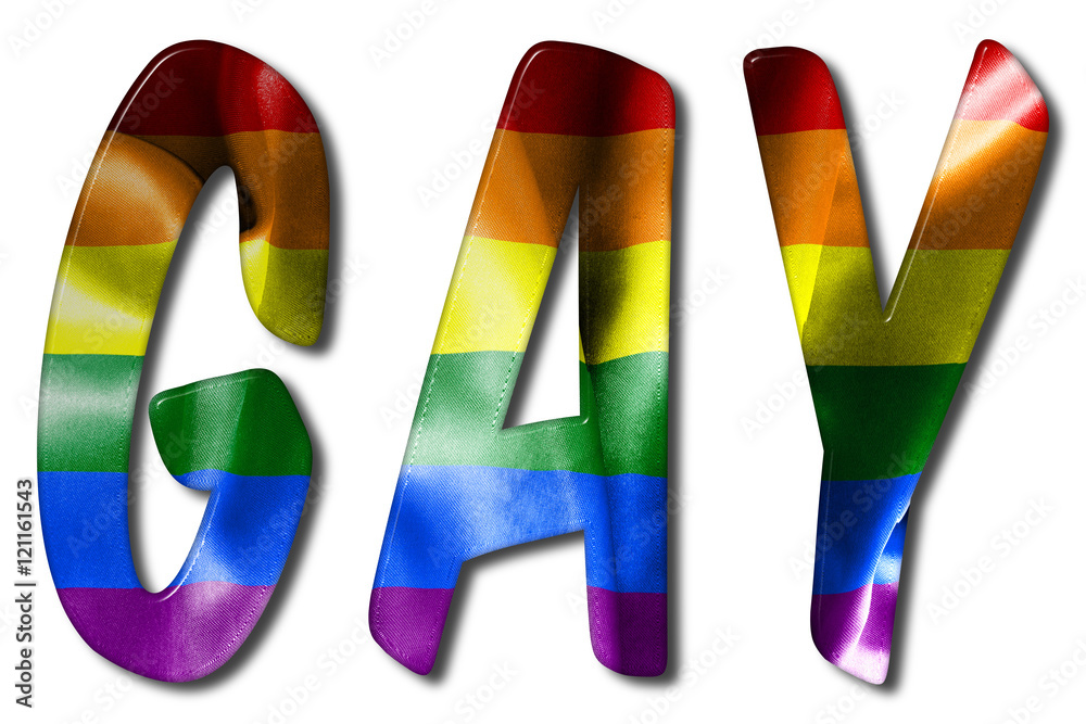 Gay Word Rainbow Flag Texture ilustración de Stock | Adobe Stock