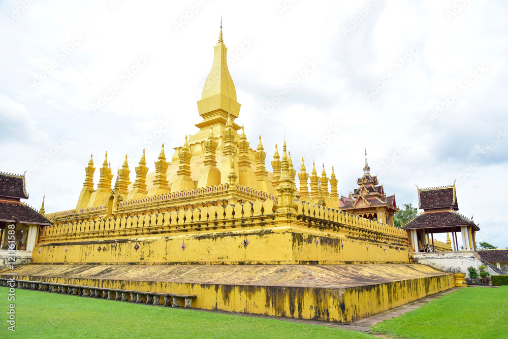 Wat Phra That Luang, One of the Most Sacred Temples in Vientiane, Laos ...