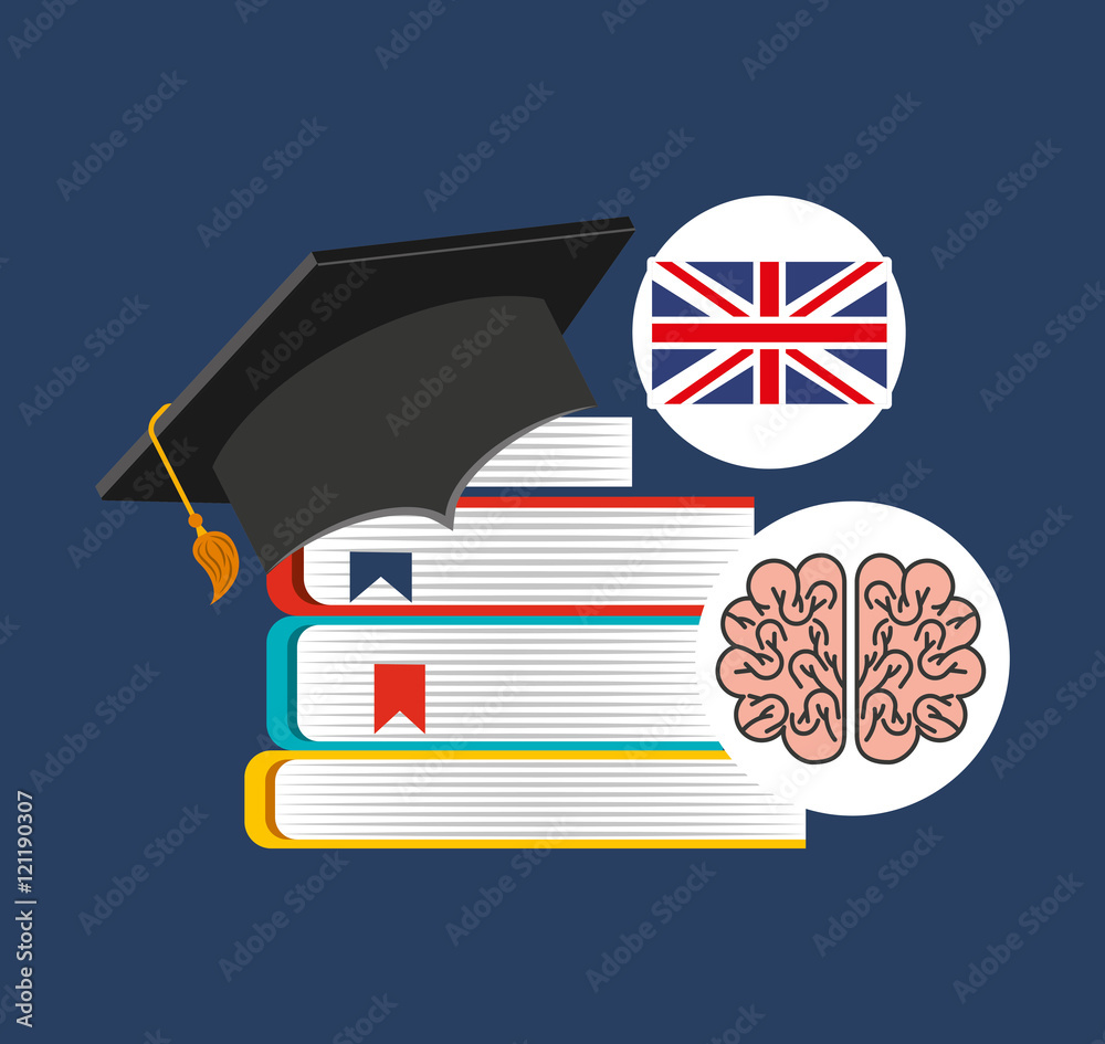 learn english education icons vector illustration design Stock Vector ...