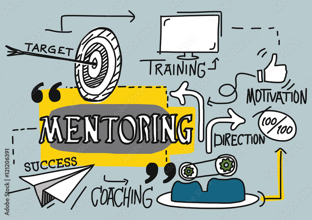 Mentoring concept Stock Vector | Adobe Stock