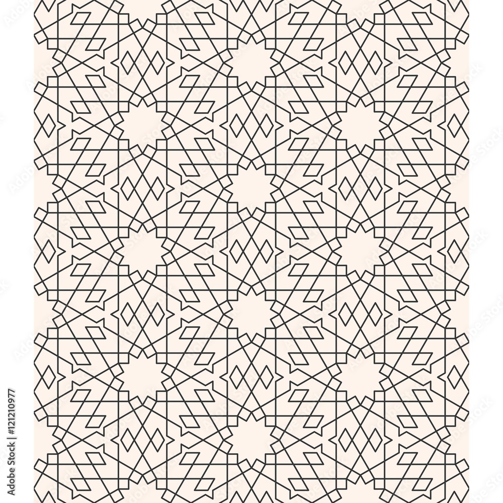 Geometric Arabesque Pattern