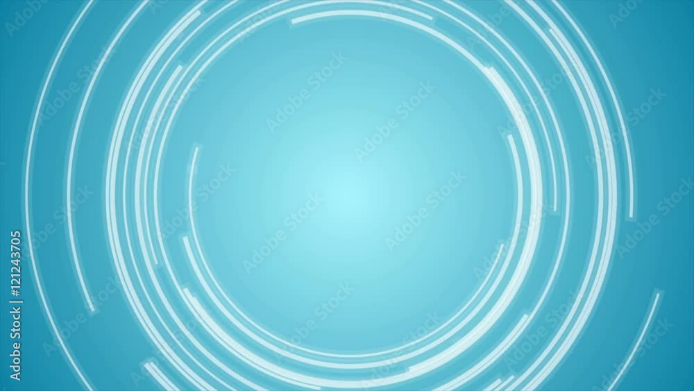Abstract blue tech circles motion background. Video animation Ultra HD ...