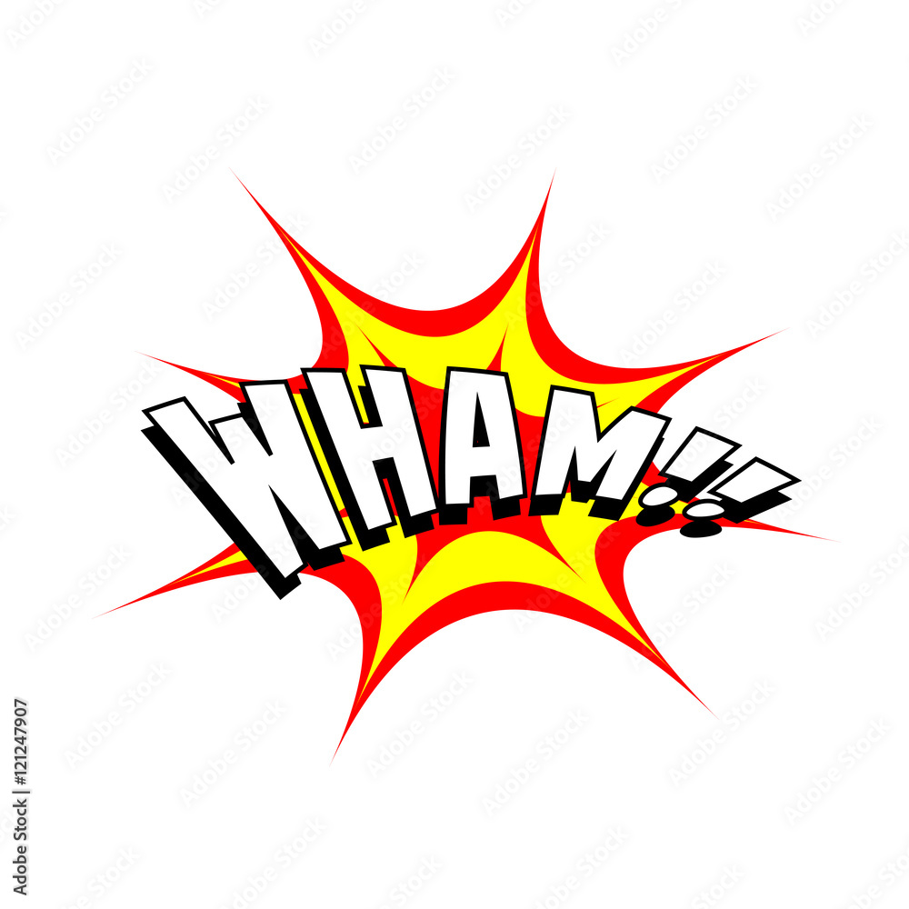 Cartoon Vector Wham Stock Vector | Adobe Stock
