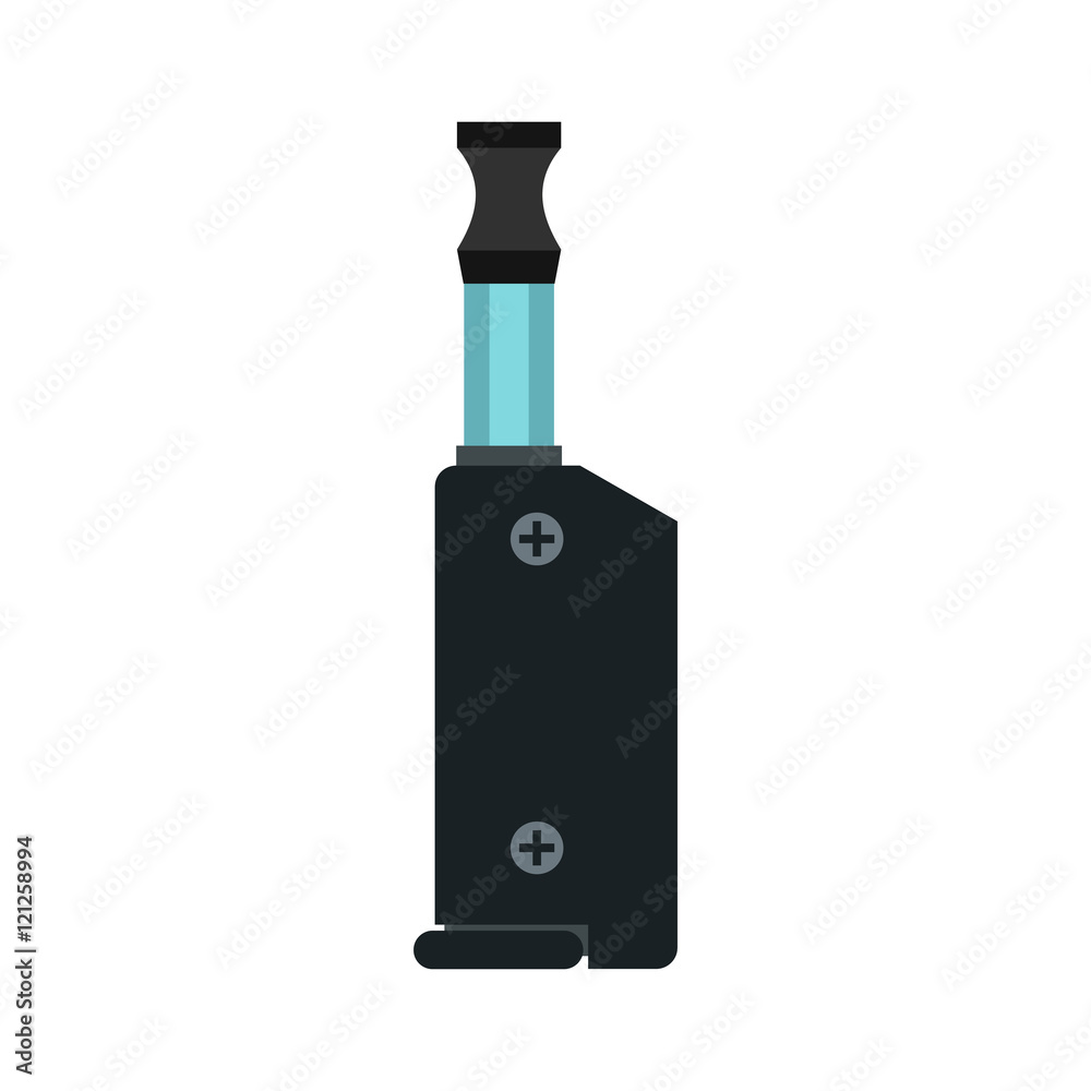 Vape device icon in flat style on a white background vector ...