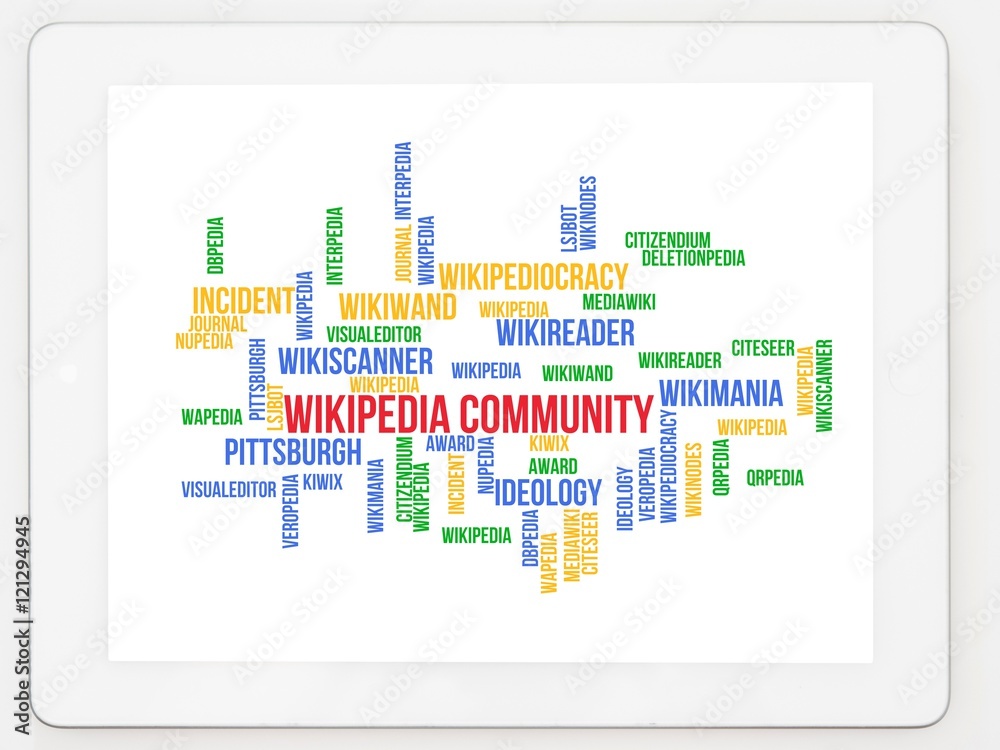 Wikipedia community Stock Illustration | Adobe Stock
