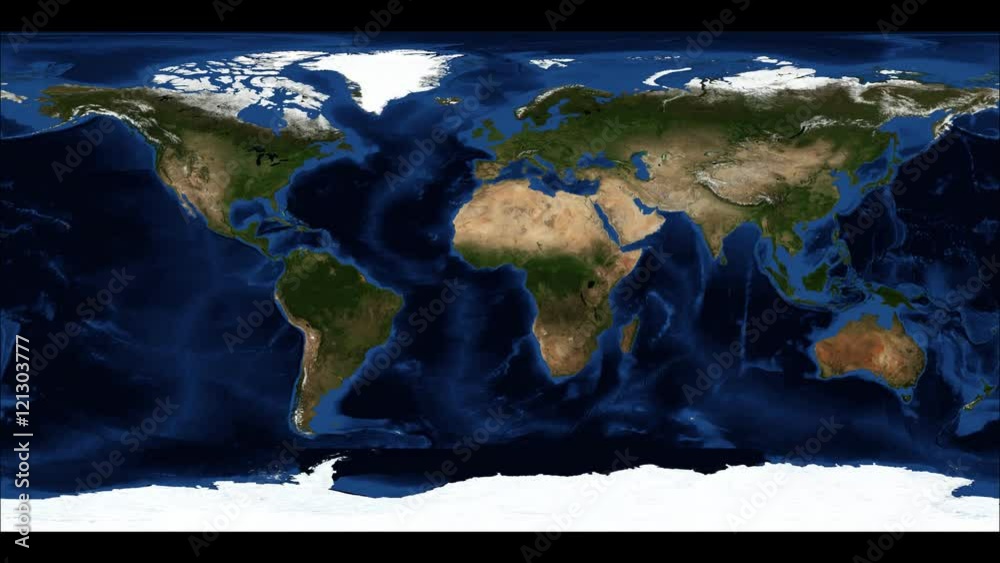 Animated map of the earth showing the snow/ice throughout the year ...