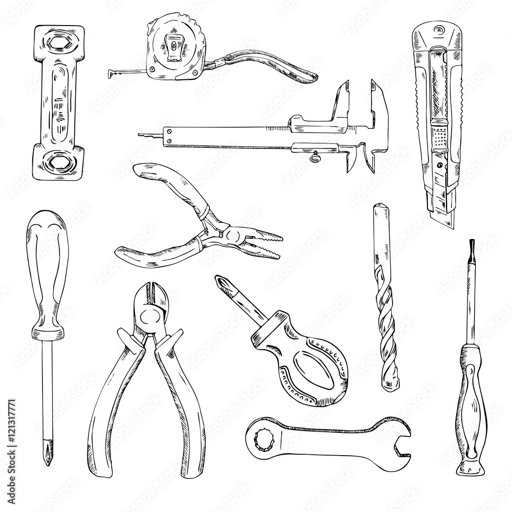 Hand Tool Drawing