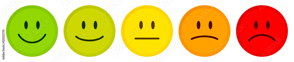 5 Color Faces Feedback/Mood Stock Vector | Adobe Stock 5 Color Faces Feedback/Mood Stock Vector | Adobe Stock