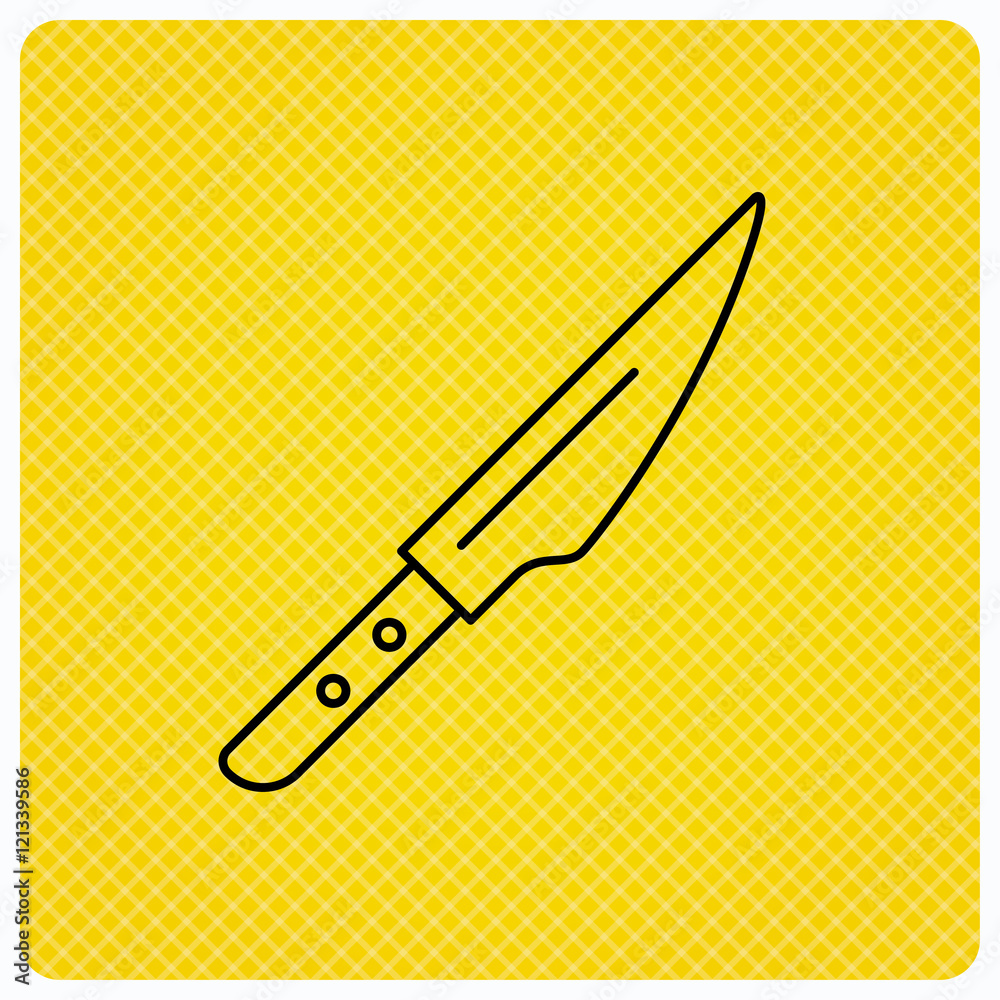 Kitchen knife icon. Chef tool sign. Stock Vector | Adobe Stock