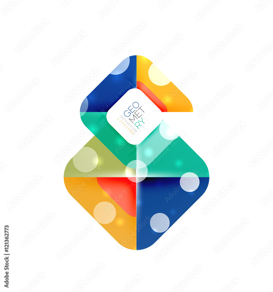 Square and triangle pattern background Stock Vector | Adobe Stock