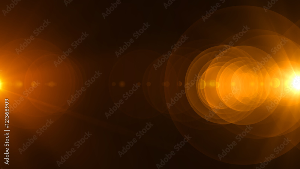 Beautiful light flares. Glowing streaks on dark background. Police ...