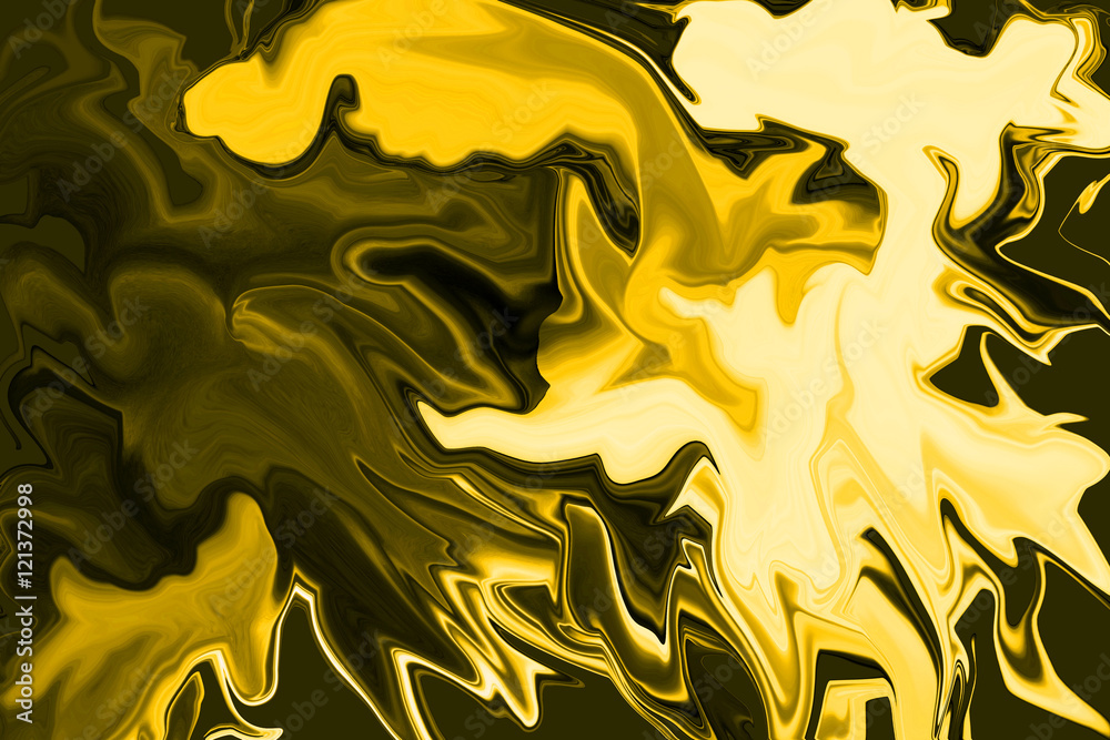 fondo abstracto diseño artístico con amarillo ,ocre y negro ilustração ...