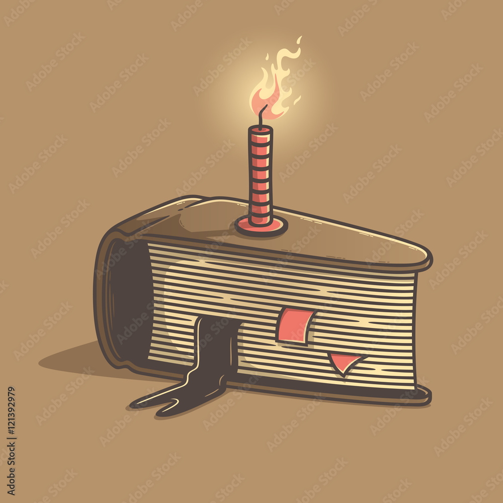 Give a book! Stock Illustration | Adobe Stock