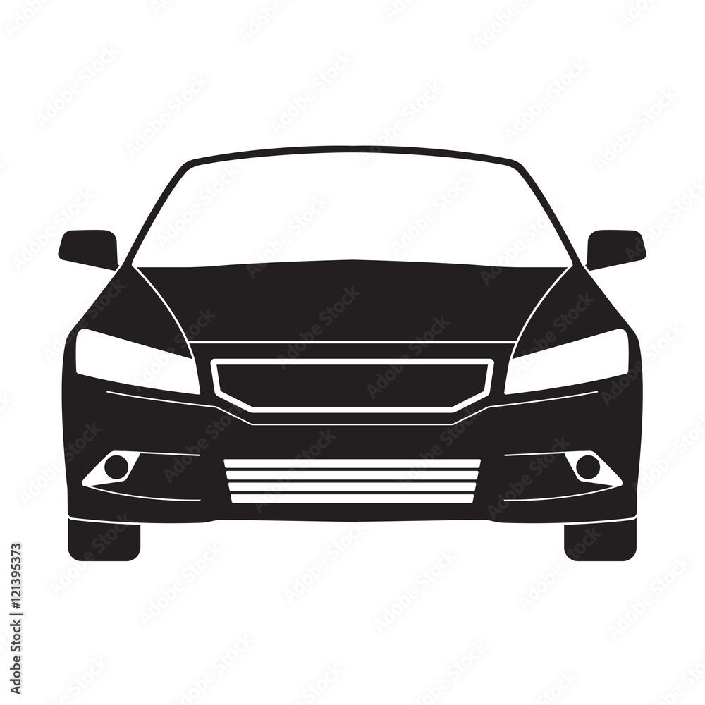 Car Black Background Front