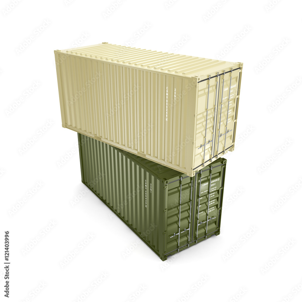 3D rendering container Stock Illustration | Adobe Stock