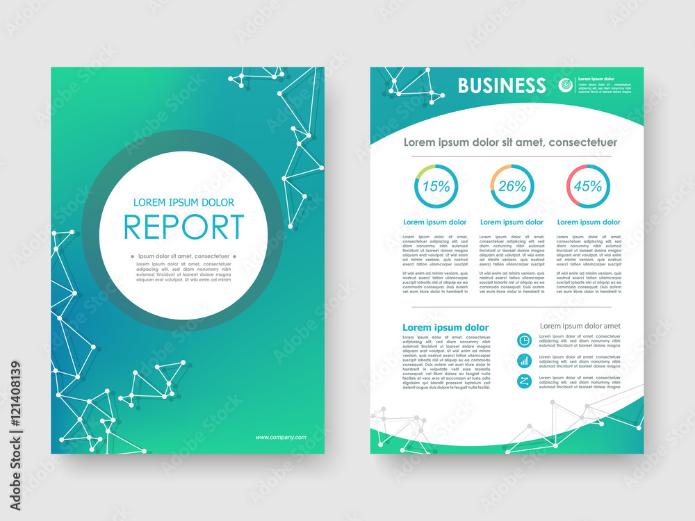 Cover design annual report,vector template brochures, flyers ...