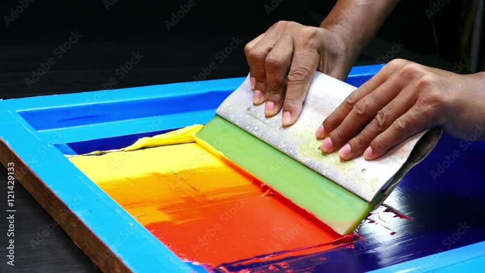 hot tone of colour for print tee shirt. silk screen printing made color ...