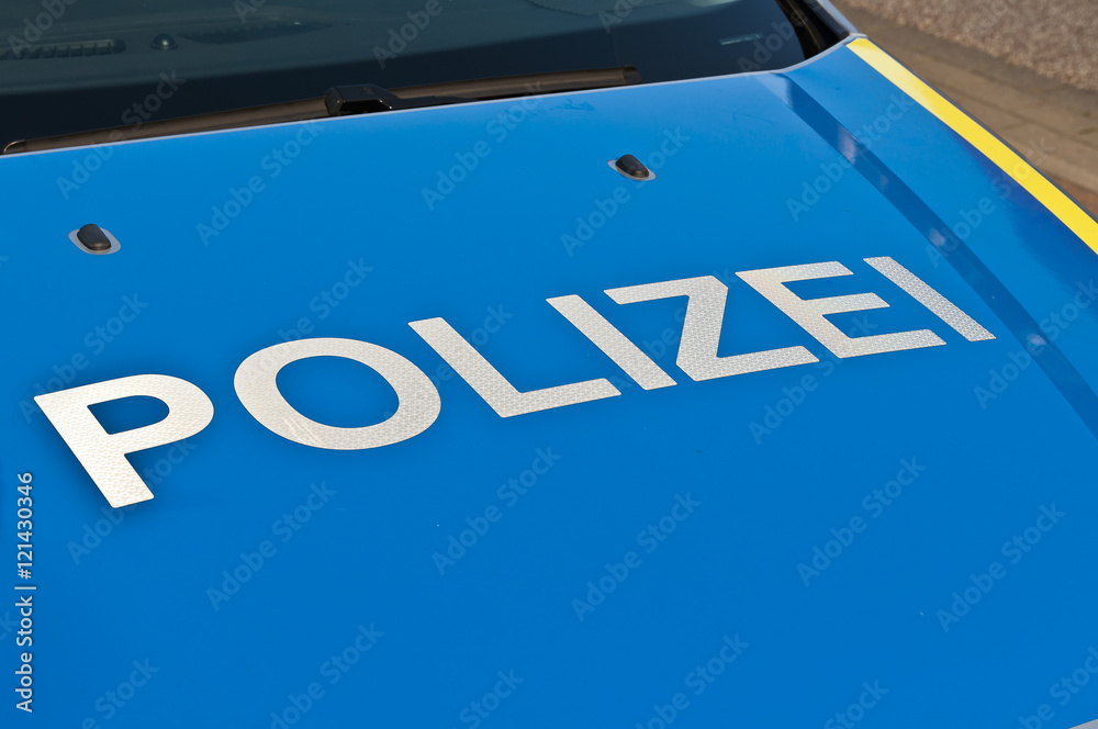 Schriftzug Polizei Stock Photo | Adobe Stock