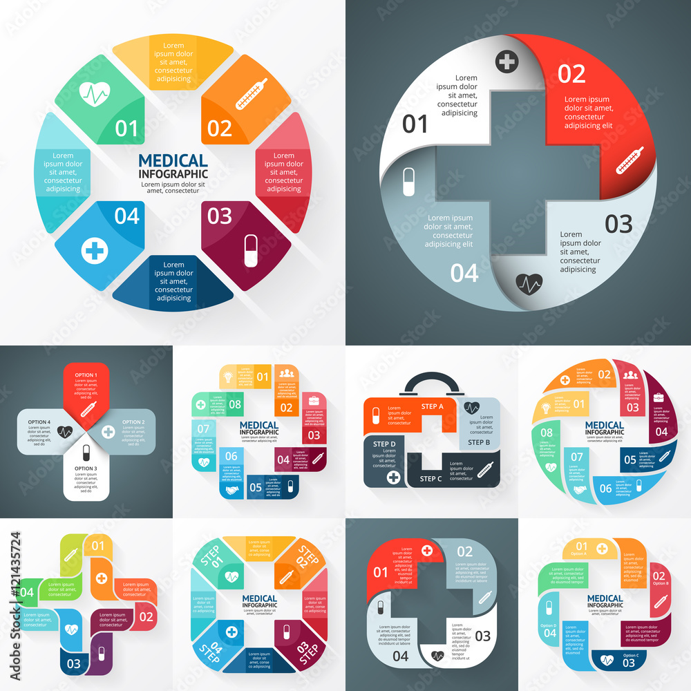Vector plus infographic, medical diagram, healthcare graph, hospital ...