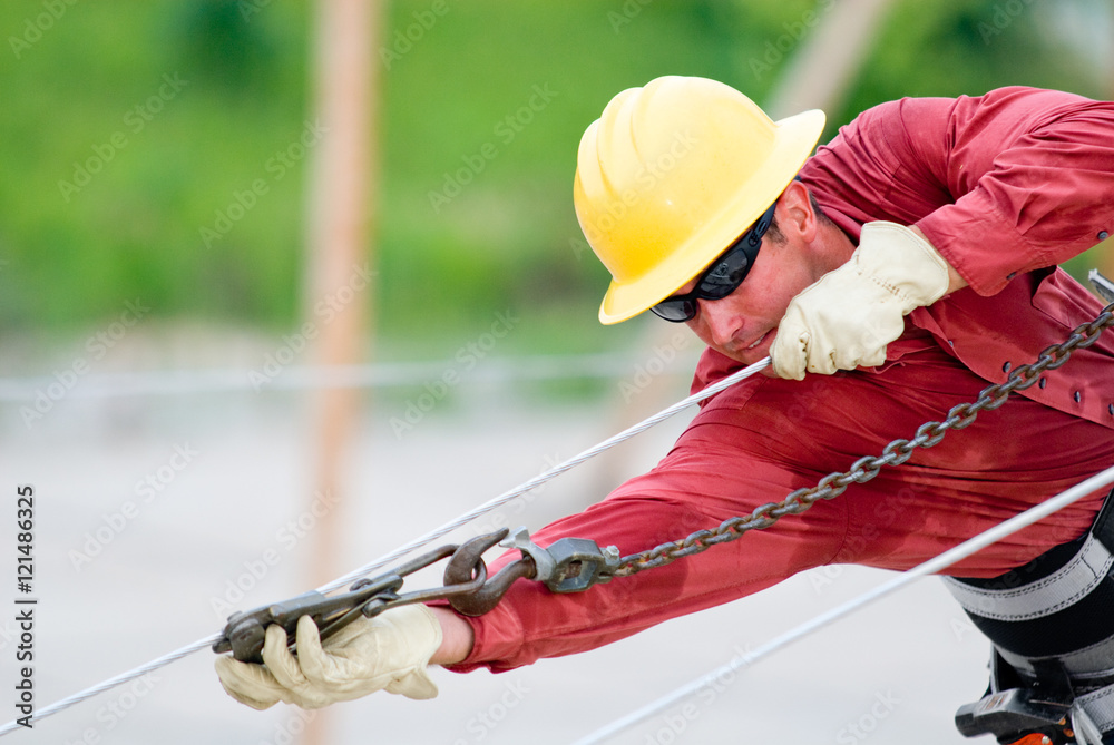 Utility Lineman Stock Photo | Adobe Stock