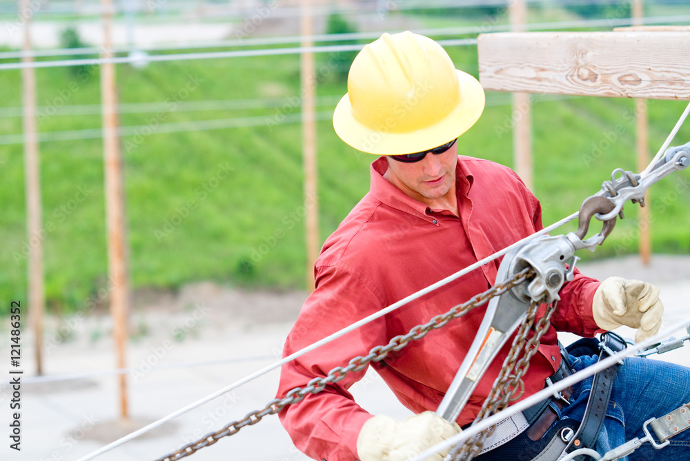 Utility Lineman Stock Photo | Adobe Stock